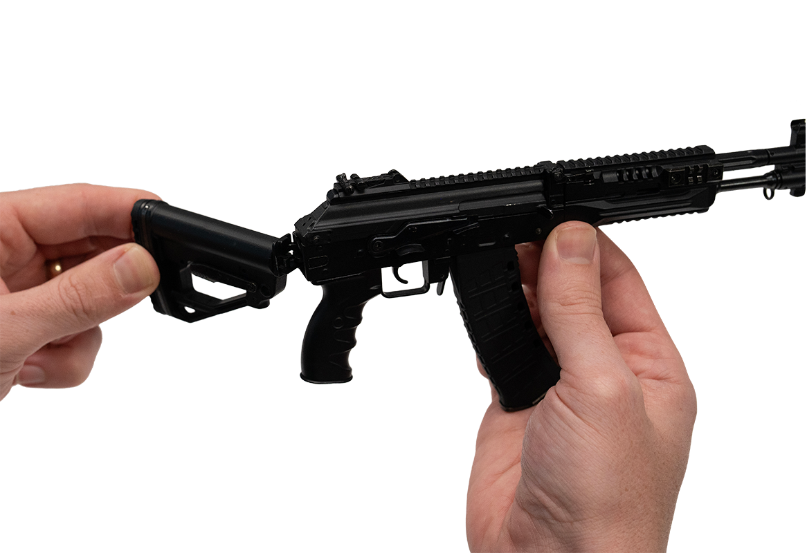 Miniature AK12 Model in Black | GoatGuns – Goat Guns