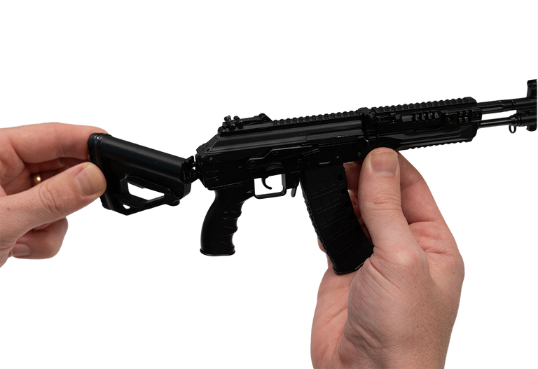 Miniature AK12 Model in Black | GoatGuns – Goat Guns