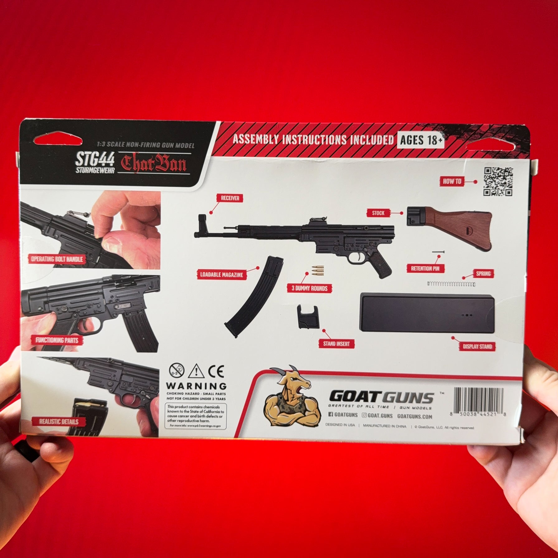 STG 44 GoatGuns Model | 1:3 Scale Display – GoatGun Models