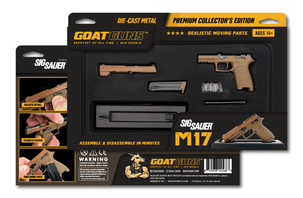 Miniature SIG SAUER M17 Model Tan | GoatGuns – GoatGun Models