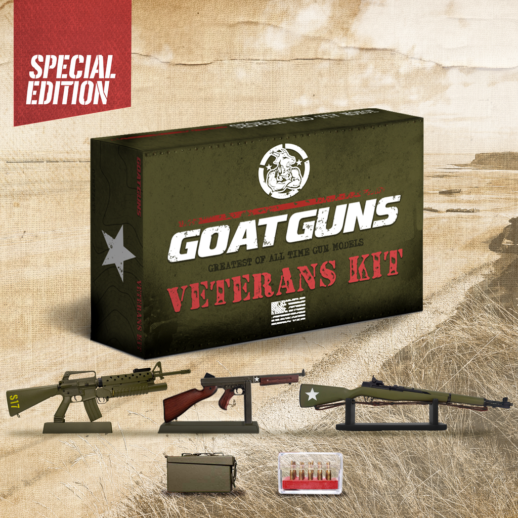 Veteran Kit | 3 Pack of GoatGun OD Green WW2 Models – GoatGun Models