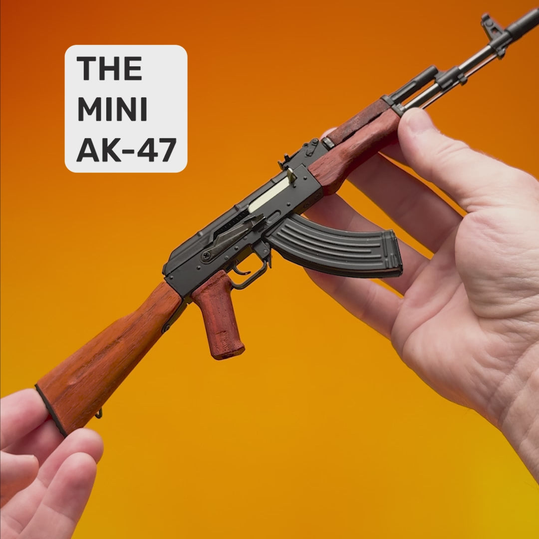 Miniature AK47 Model in Black | GoatGuns – Goat Guns
