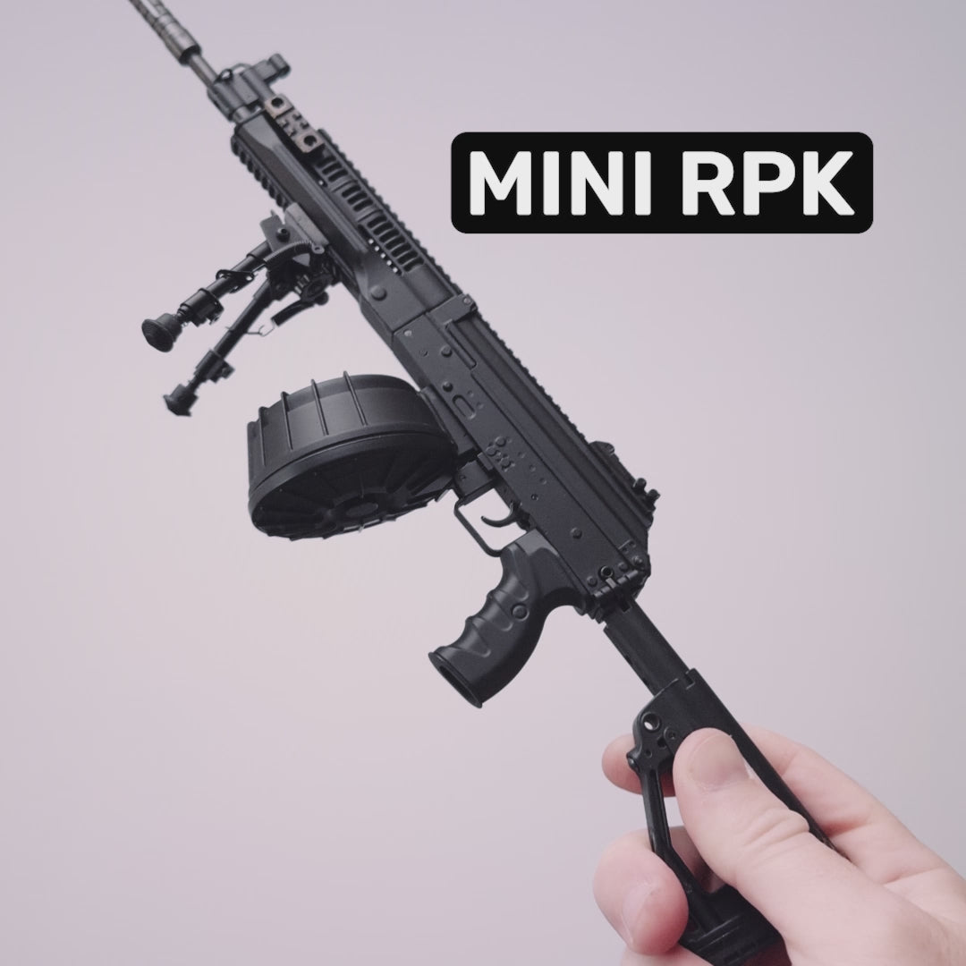 Miniature RPK Model in Black | GoatGuns – GoatGun Models