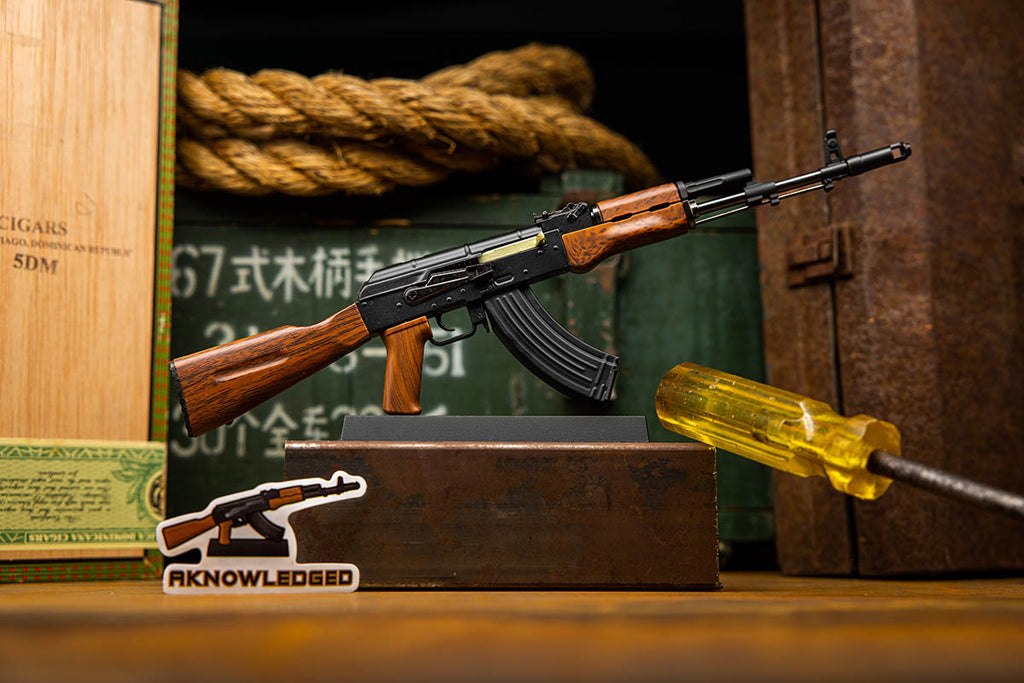 Miniature AK47 Model in Black | GoatGuns – Goat Guns