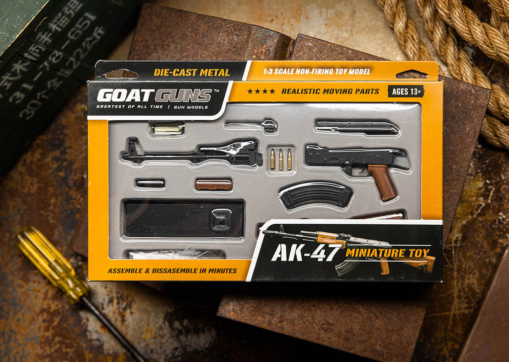 Miniature AK47 Model in Black | GoatGuns – Goat Guns