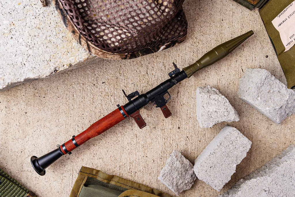 Miniature RPG Model | 1:3 Scale diecast Metal + Real Wood – Goat Guns