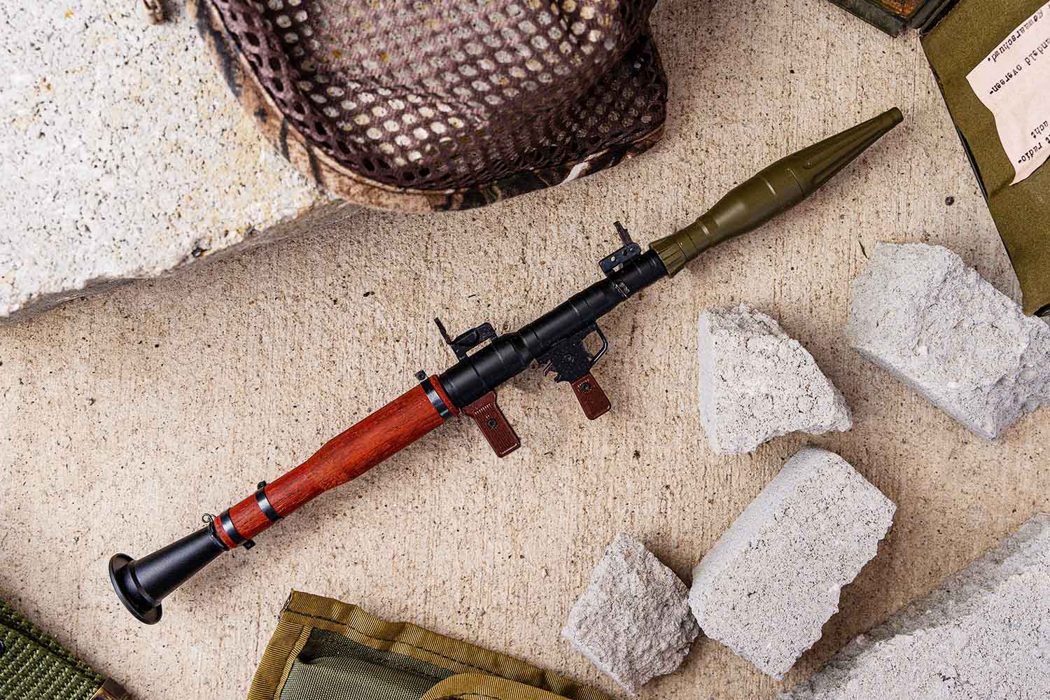 Miniature RPG Model | 1:3 Scale diecast Metal + Real Wood – Goat Guns